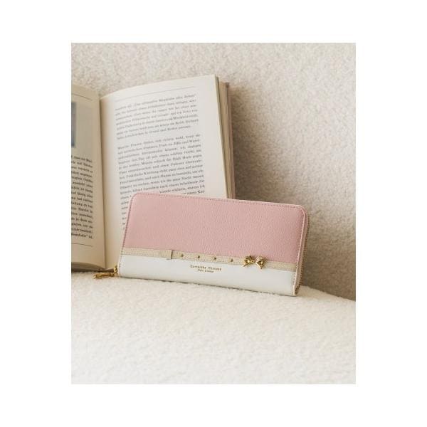 サマンサタバサプチチョイス（Petit Choice）/ビジューリボンバイカラー 長財布