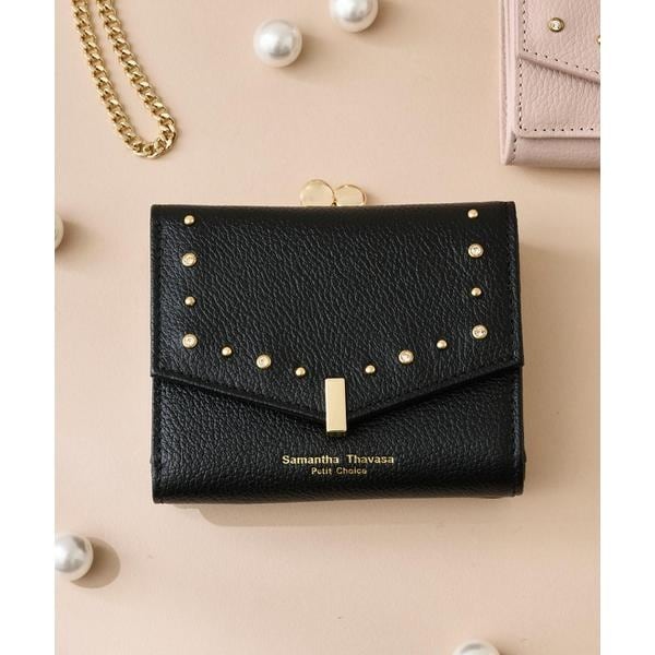 サマンサタバサプチチョイス（Petit Choice）/ゴールドスタッズ 折財布
