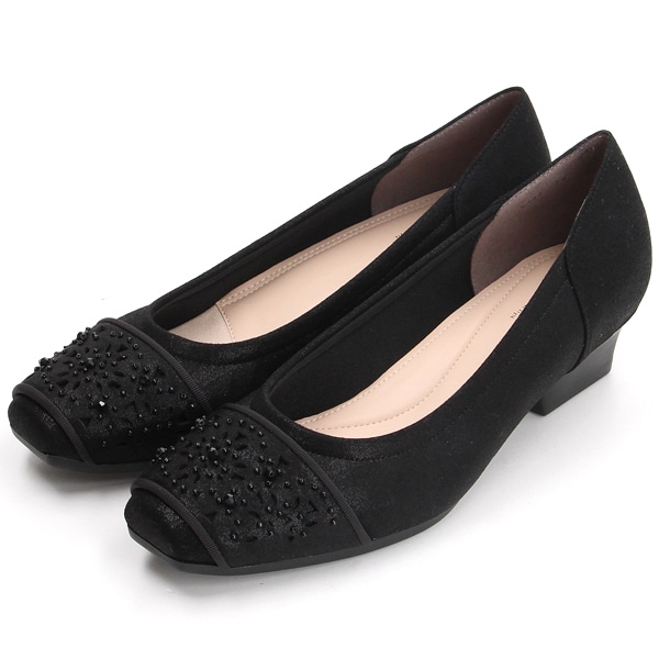 ユニティー（unity）/レーザーカットスクエアトゥパンプス