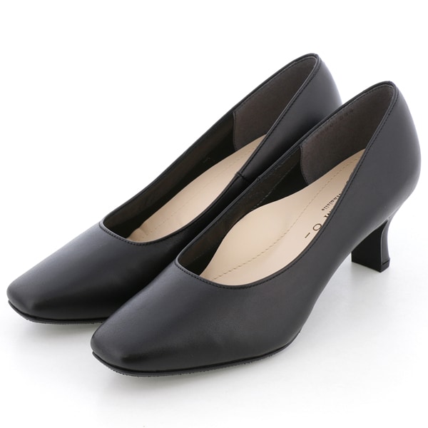 メルモ/スクエアトゥプレーンパンプス