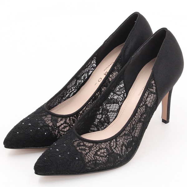 メルモ（MELMO）/ポインテッドトゥチュールパンプス