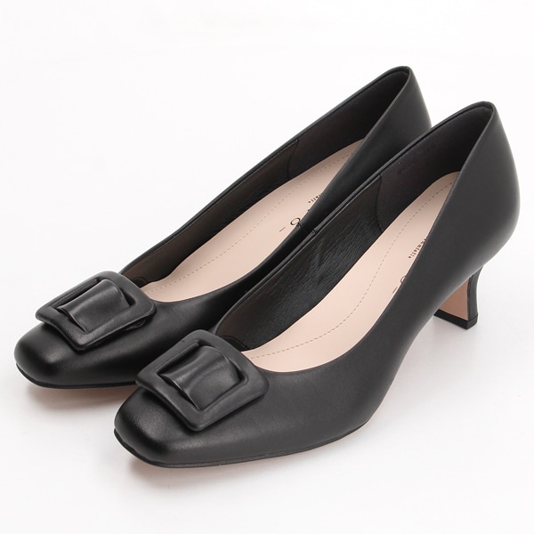 メルモ（MELMO）/バックルモチーフスクエアトゥパンプス