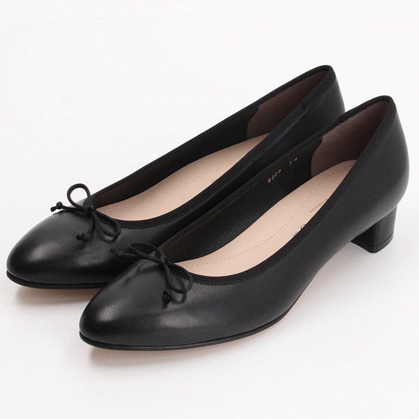 メルモ（MELMO）/リボンモチーフアーモンドトゥパンプス