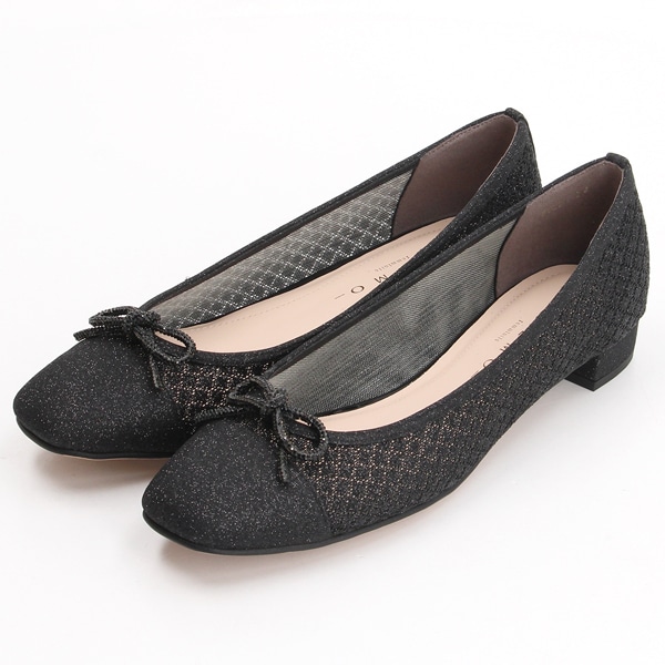 メルモ（MELMO）/リボンモチーフチュールパンプス