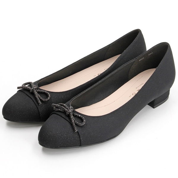 メルモ（MELMO）/リボンモチーフカッターパンプス