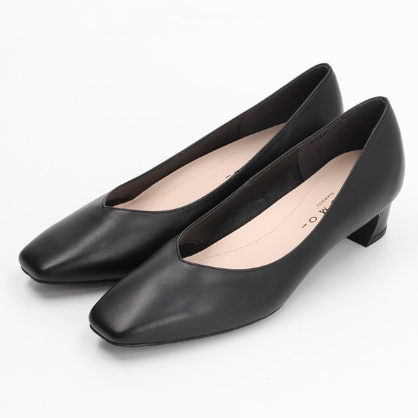 メルモ（MELMO）/スクエアトゥＶカットプレーンパンプス