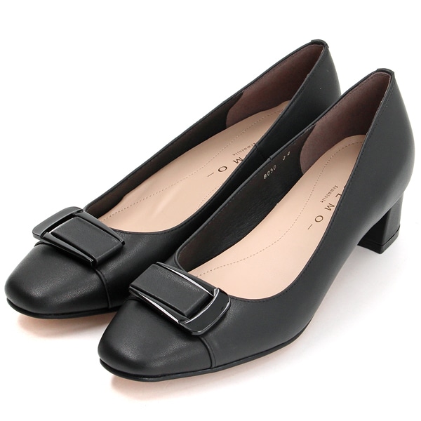メルモ（MELMO）/スクエアトゥバックルモチーフパンプス
