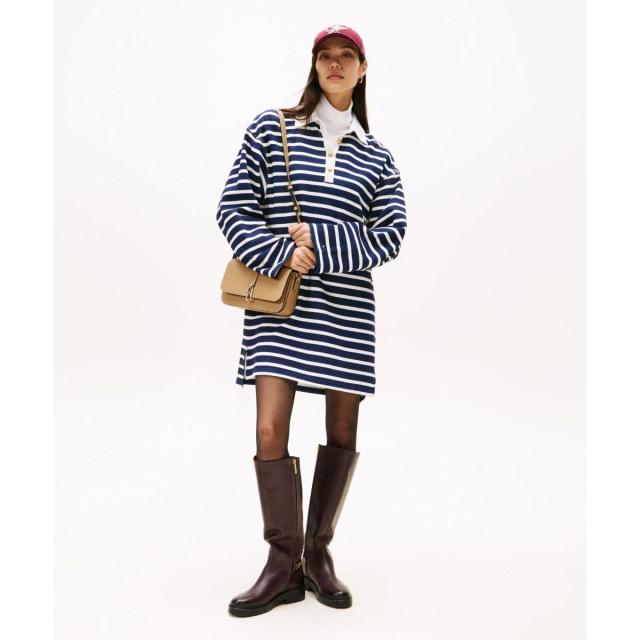 トミー ヒルフィガー（ ）/ゴールドボタンラグビーテリーワンピース