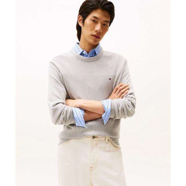 トミー ヒルフィガー（ ）/コットンシルクカシミヤクルーネックセーター