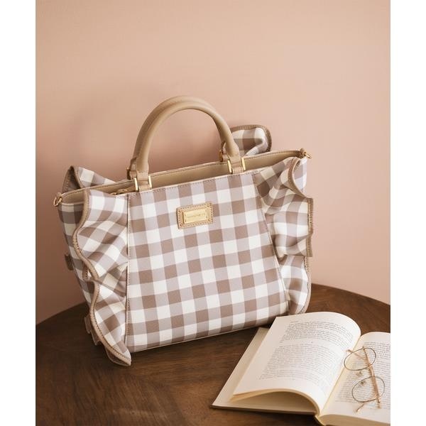 サマンサベガ（Samantha Vega ）/チェックフリルハンドバッグ（大）