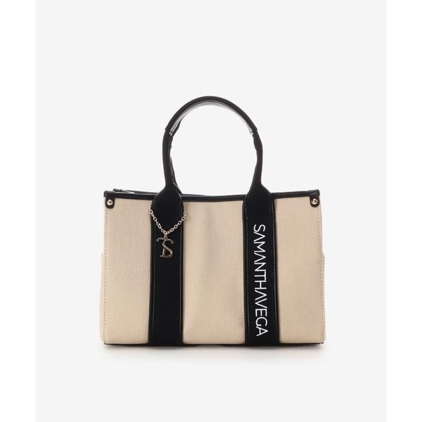 サマンサベガ（Samantha Vega ）/ロゴテープキャンバスハンドバッグ（小）