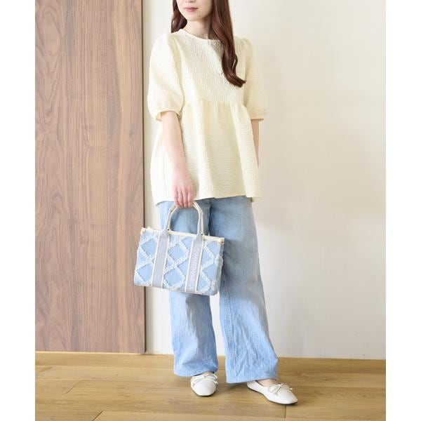 サマンサベガ（Samantha Vega ）/ロゴテープデニム風トート（小）