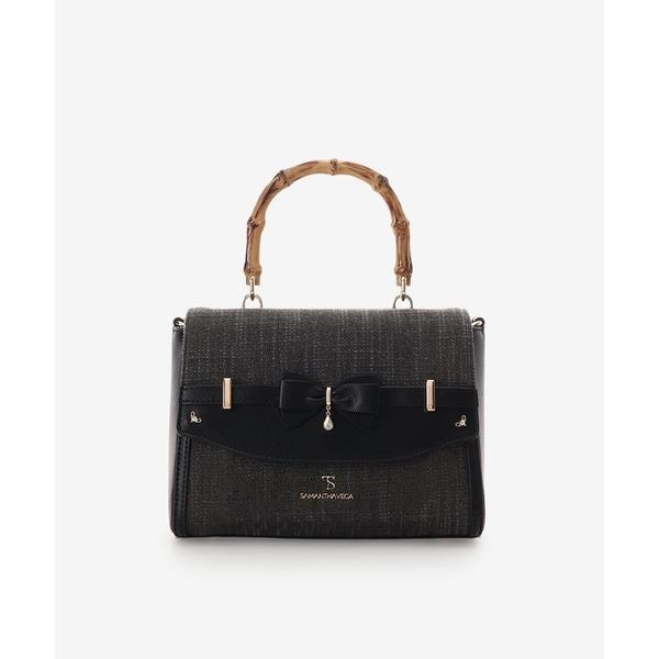 サマンサベガ（Samantha Vega ）/マテリアルアクセントリボンショルダーバッグ