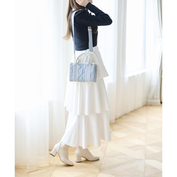 サマンサベガ（Samantha Vega ）/ロゴテープキルティングハンドバッグ（ミニ）