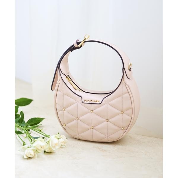 サマンサベガ（Samantha Vega ）/キルティングスタッズハーフムーンバッグ