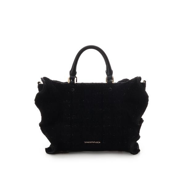 サマンサベガ（Samantha Vega ）/ツイードフリルハンドバッグ（小）