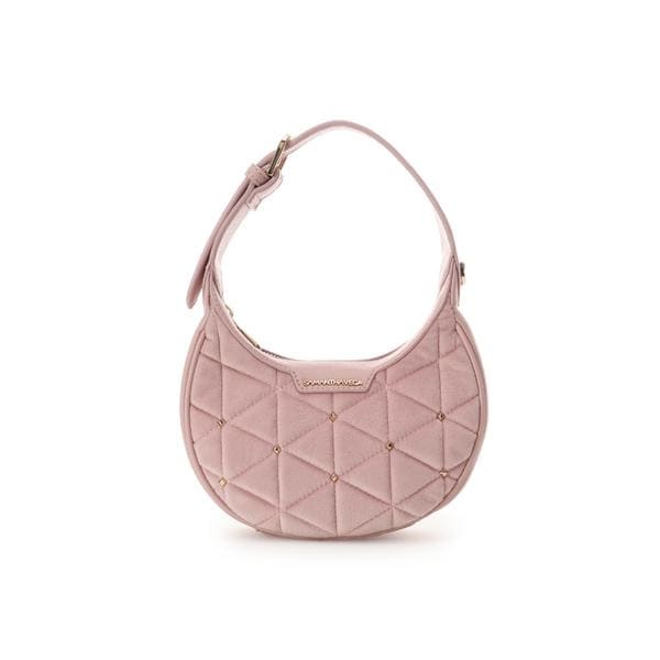 サマンサベガ（Samantha Vega ）/ベロアキルティングスタッズハーフムーンバッグ