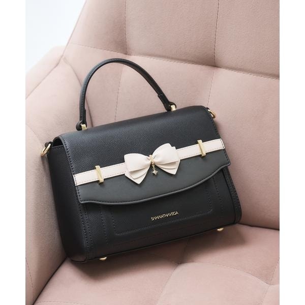 サマンサベガ（Samantha Vega ）/バイカラーアクセントリボンショルダーバッグ