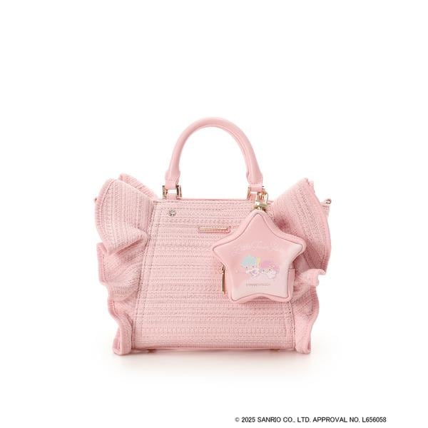 サマンサベガ（Samantha Vega ）/『リトルツインスターズ』（キキ＆ララ）フリルハンドバッグ