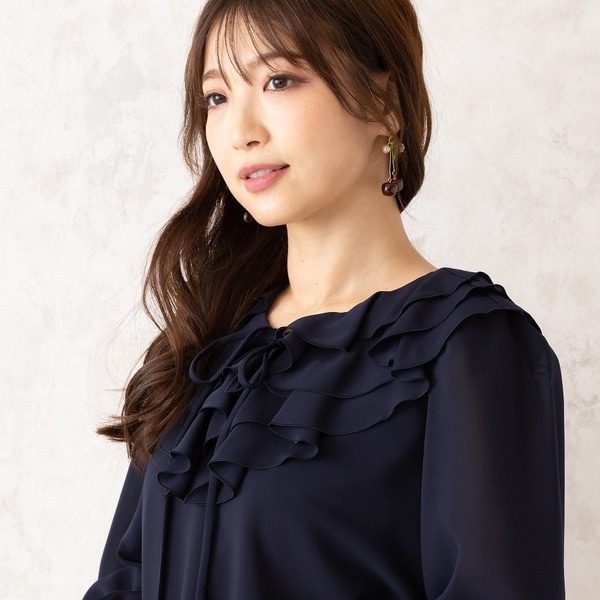 ローズティアラ（Rose Tiara）/【セットアップ対応】バルーンヘムブラウス