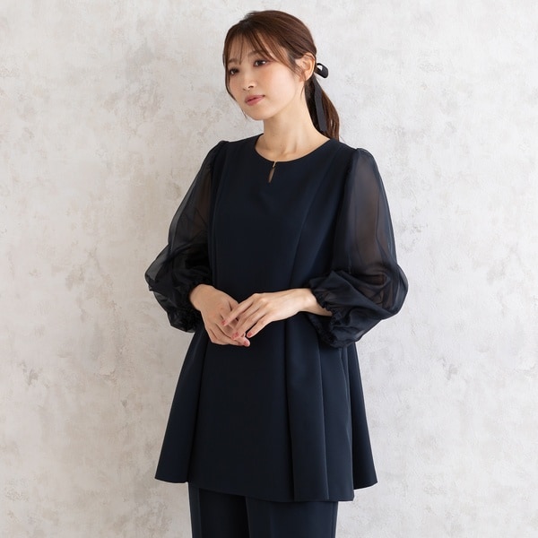 ローズティアラ（Rose Tiara）/【セットアップ対応】ダブルクロスペプラムブラウス