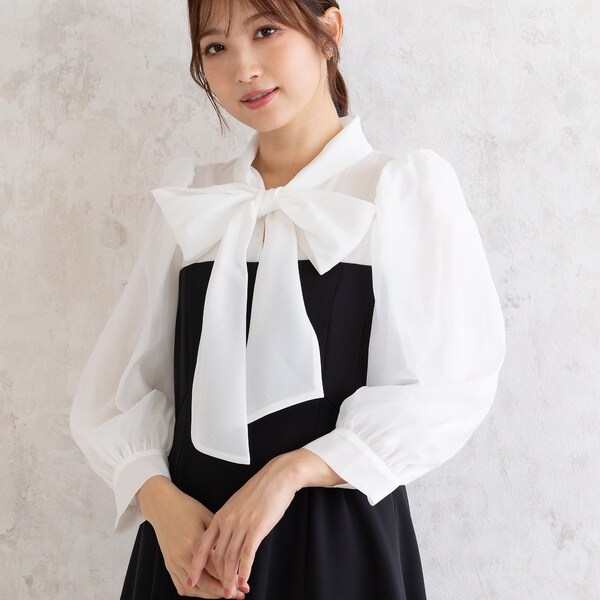 ローズティアラ（Rose Tiara）/【再入荷】ダブルクロスリボンタイ