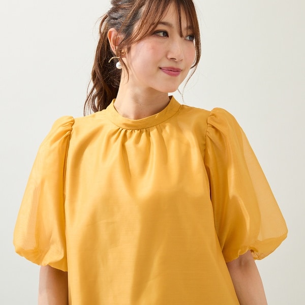 ローズティアラ（Rose Tiara）/【手洗いOK】バルーン袖ブラウス