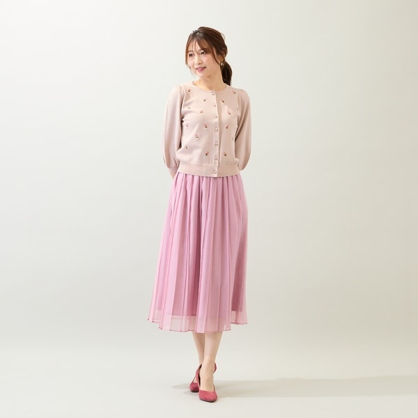 ローズティアラ（Rose Tiara）/【セットアップ対応】フレアプリーツスカート