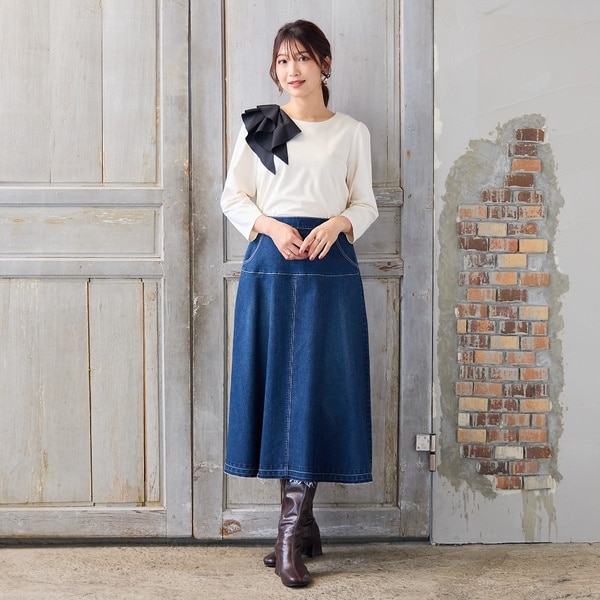 ローズティアラ（Rose Tiara）/【UVカット】ショルダーフリルカットソー