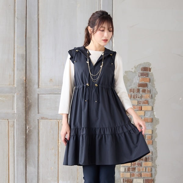 ローズティアラ（Rose Tiara）/【LIMONTA】【防水/防風/透湿/花粉防止】フレアジレ