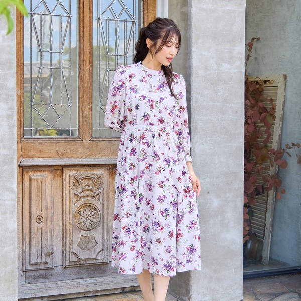 ローズティアラ（Rose Tiara）/フラワープリントワンピース