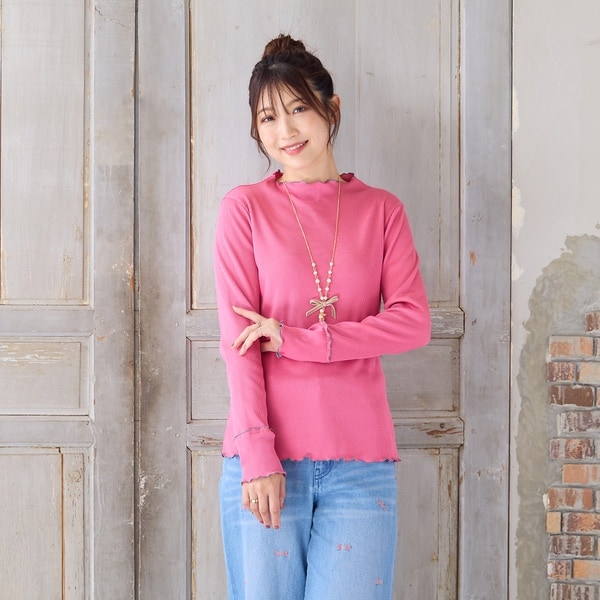 ローズティアラ（Rose Tiara）/【人気商品の新型】【伸縮性◎】メローカットソー