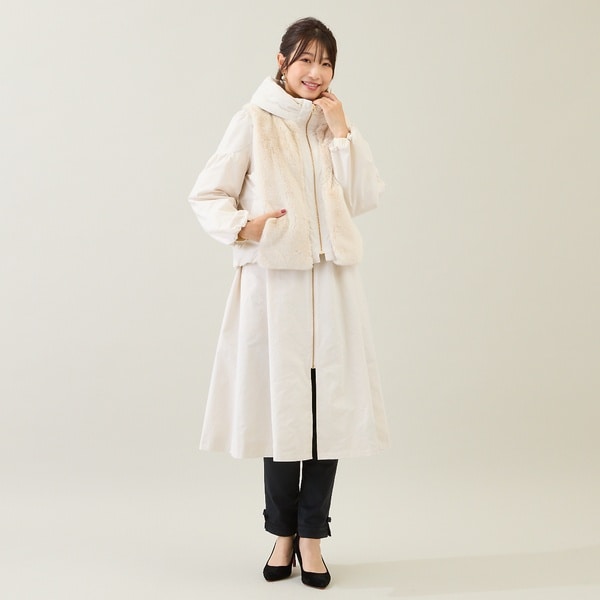 ローズティアラ（Rose Tiara）/【3WAY】ダウンベスト付きコート