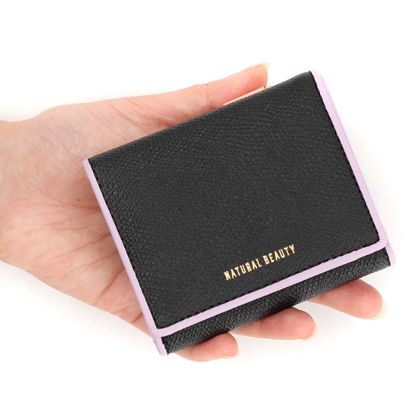 ナチュラルビューティー（NATURAL BEAUTY）/【ナチュラル　ビューティー】NATURAL　BEAUTY　グラス　ガマ口二つ折り札入れ