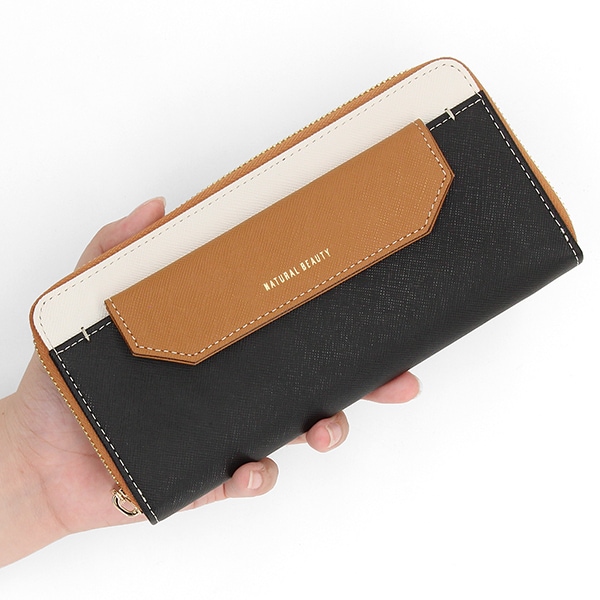 ナチュラルビューティー（NATURAL BEAUTY）/【 NATURAL BEAUTY 】 デセール ラウンドファスナー長財布