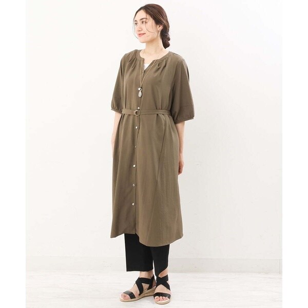 エウルキューブ（eur3）/【大きいサイズ/11号サイズあり】ランタンスリーブワンピース