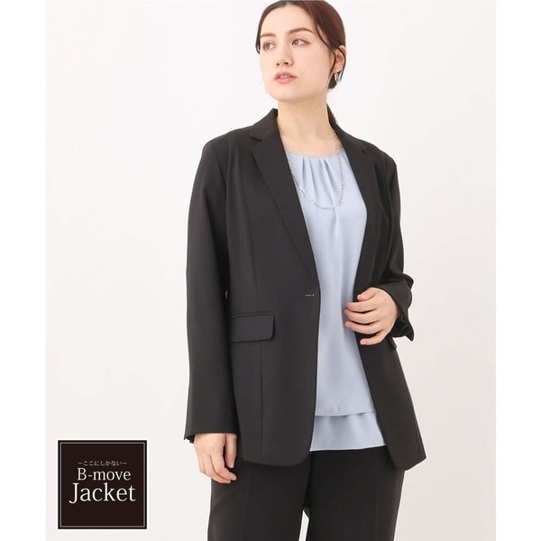 エウルキューブ（eur3）/【大きいサイズ/11号サイズあり/セットアップ対応/B−move JK】Wクロスストレッチテーラード