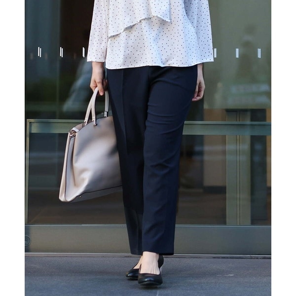 エウルキューブ（eur3）/【大きいサイズ/11号サイズあり/セットアップ対応】Wクロスストレッチテーパードパンツ