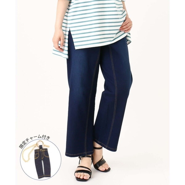 エウルキューブ（eur3）/【大きいサイズ/20th記念チャーム付き】美脚ストレートデニム