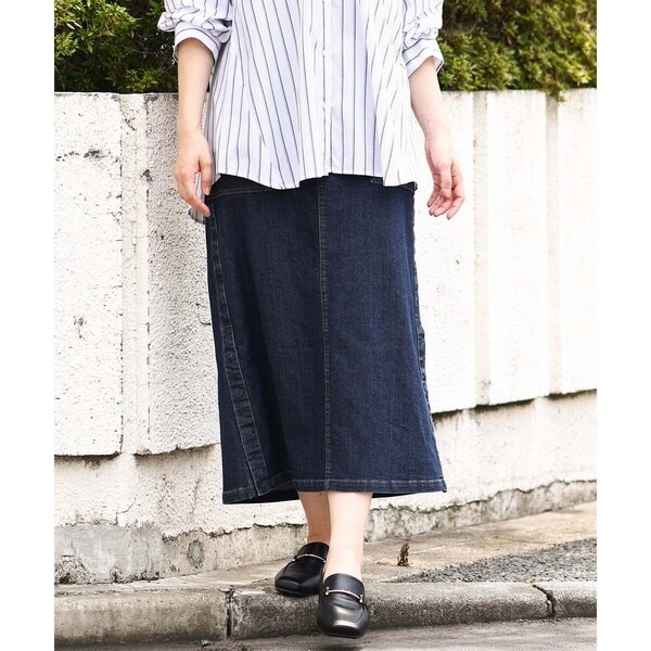 エウルキューブ（eur3）/【大きいサイズ】サイドボタンタイトスカート