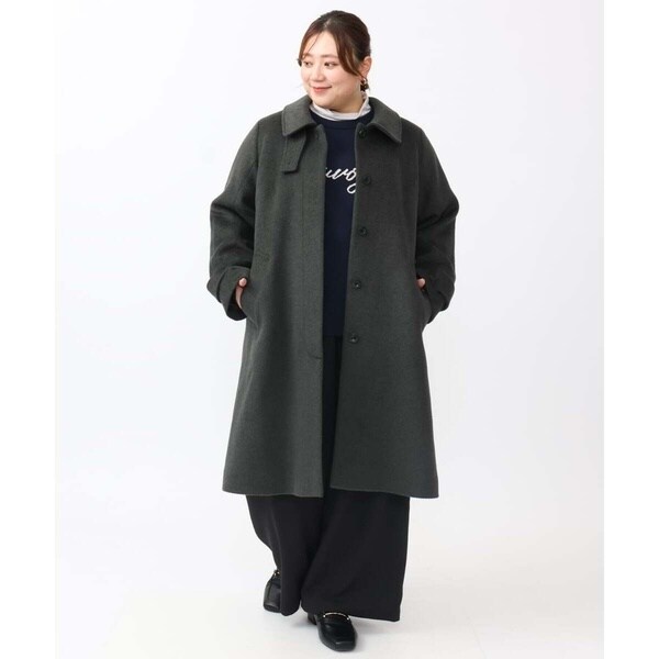 エウルキューブ（eur3）/【大きいサイズ】ステンカラーロングコート