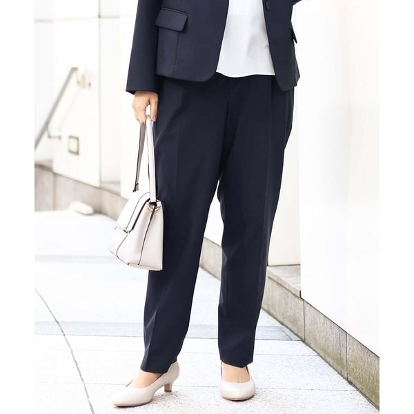 エウルキューブ（eur3）/【大きいサイズ/11号サイズあり/セットアップ対応】Wクロスストレッチテーパードパンツ