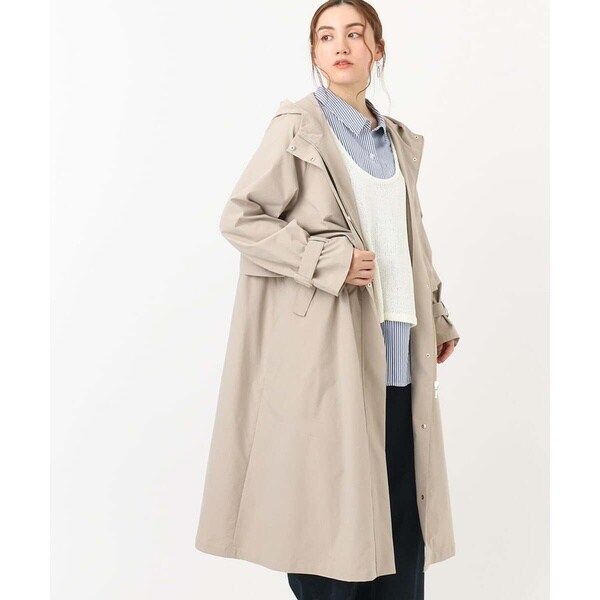 エウルキューブ（eur3）/【大きいサイズ】フーディートレンチコート