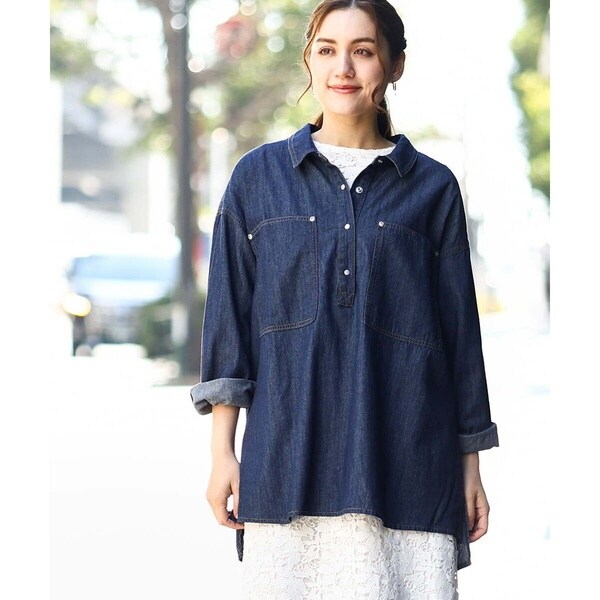 エウルキューブ（eur3）/【大きいサイズ】プルオーバーシャツ