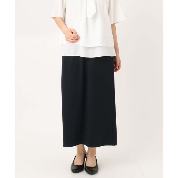 エウルキューブ（eur3）/【大きいサイズ】カットジョーゼットナロースカート
