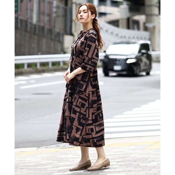 エウルキューブ（eur3）/【大きいサイズ/LAVEANGE×eur3】タックワンピース