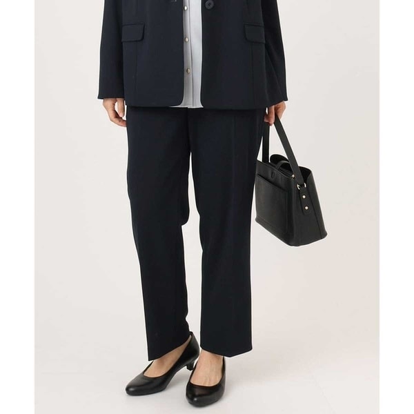 エウルキューブ（eur3）/【大きいサイズ/11号サイズあり】カットジョーゼットテーパードパンツ