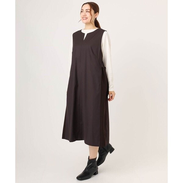 エウルキューブ（eur3）/【大きいサイズ】サイドリブジャンパースカート