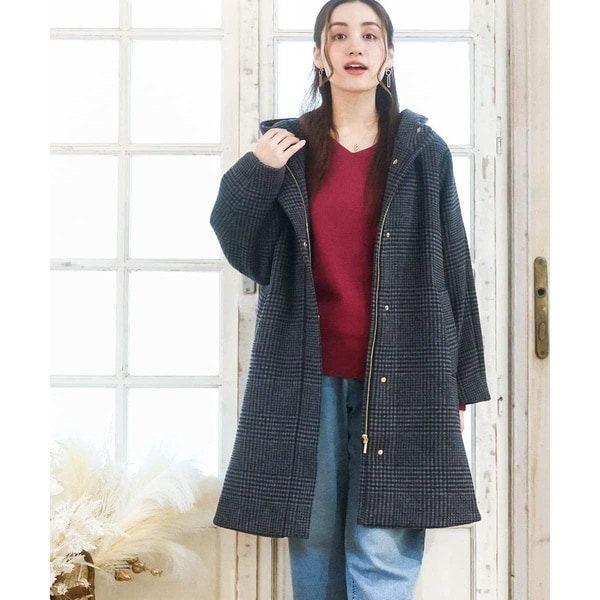 エウルキューブ（eur3）/【大きいサイズ】ライトカシミヤウールコート