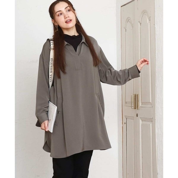 エウルキューブ（eur3）/【大きいサイズ】シャツチュニック